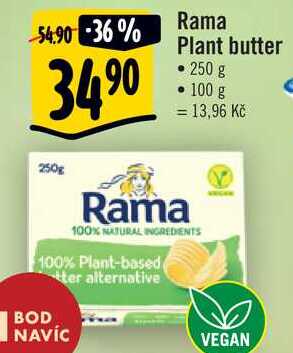 Rama Plant Butter 250 g v akci | AkcniCeny.cz