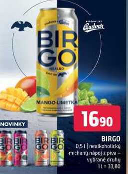 BIRGO NEALKO různé druhy 0,5 l, plech v akci | AkcniCeny.cz