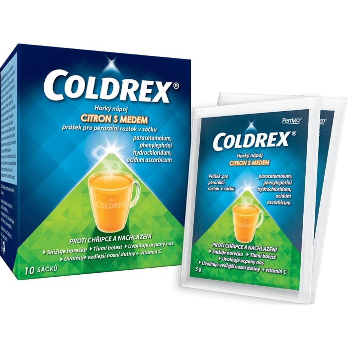 COLDREX MAXGRIP CITRON 1000MG/10MG/40MG Prášek pro perorální roztok v ...
