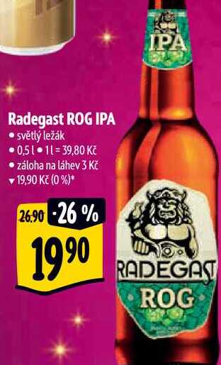 Radegast Rázná 10 0.5 l v akci | AkcniCeny.cz