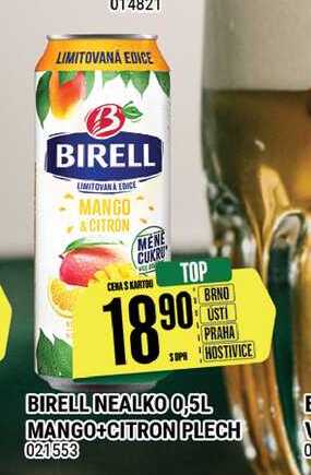 BIRELL NEALKO PIVO různé druhy 0,5 l, plech v akci | AkcniCeny.cz
