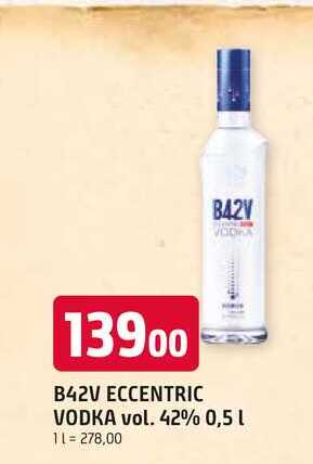 B42V Eccentric vodka 0,5 l v akci | AkcniCeny.cz