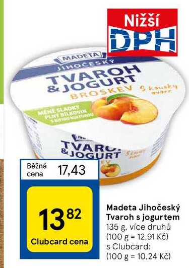 TUČNÝ TVAROH, 250 g v akci | AkcniCeny.cz