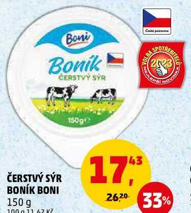 SÝR ŽERVÉ XXL BONI různé druhy, 150 g v akci | AkcniCeny.cz